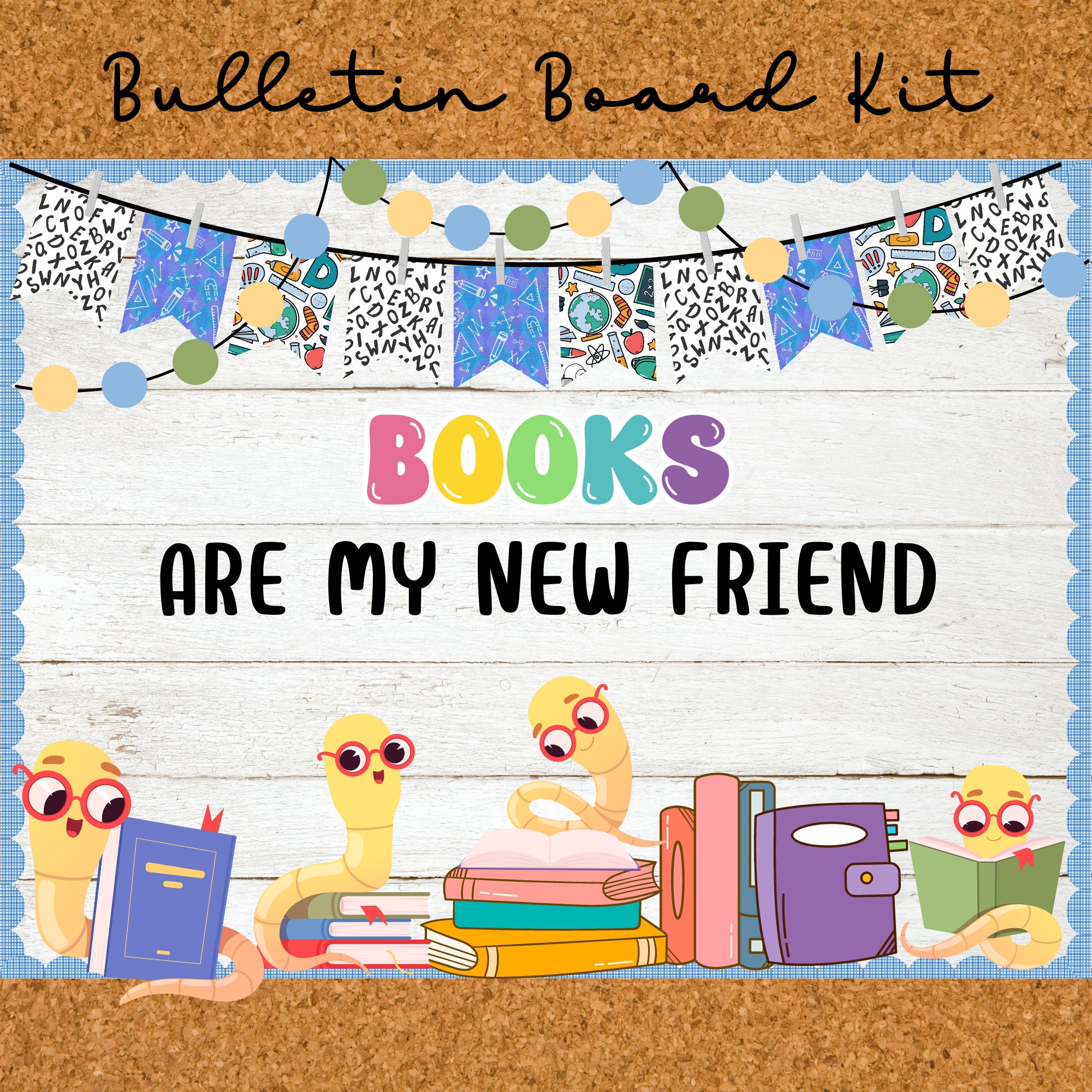 Reading Bulletin Board Kit: Classroom Library Decor - Etsy