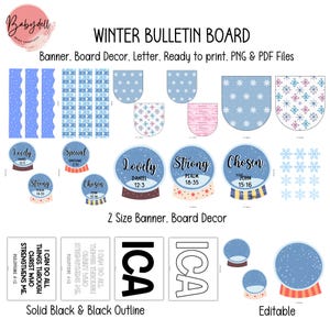 Christian Winter Bulletin Board Kit: Jesus Snowball Decor (printable ...