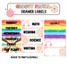 Boho Rainbow Classroom Jobs Display | Editable Job Chart for Students ...