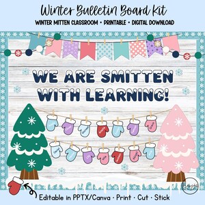 Smitten Winter Bulletin Board - Etsy