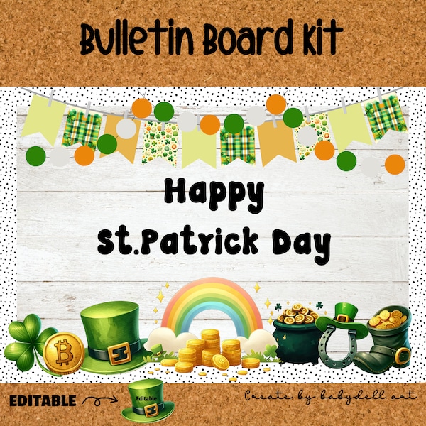 St Patricks Bulletin - Etsy