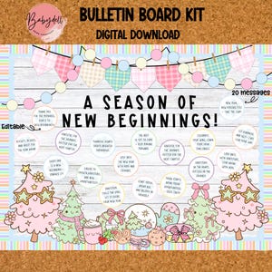 New Year Bulletin Board Kit | Growth & Kindness Classroom Decor ...