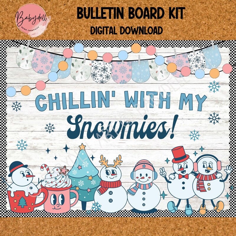 Winter Bulletin Board Kit - Etsy