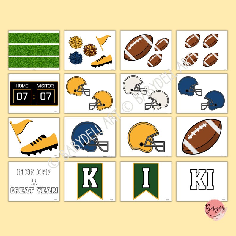 Football Bulletin Board Kit: Editable Classroom Decor - Etsy