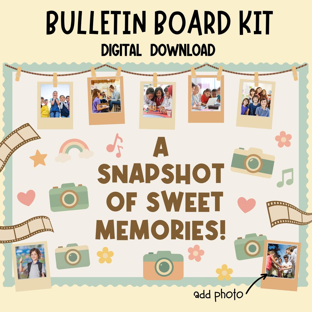 End of Year Bulletin Board Kit | Photo Display & Door Decor ...