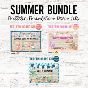 BUNDLE SUMMER Bulletin Board Door Decor Kit - Etsy