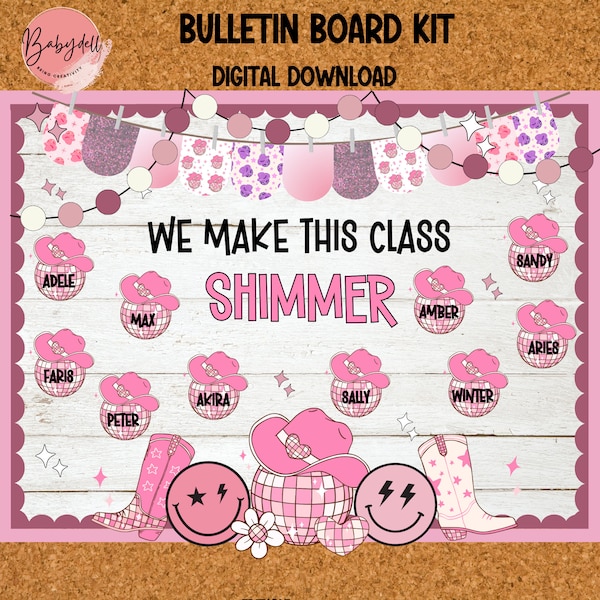 Pink Bulletin Board - Etsy