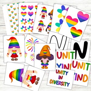 Pride Month Celebration Bulletin Board Kit Rainbow Decor LGBTQ+ School ...
