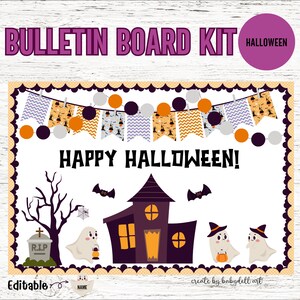 Hello Halloween! Haunted House Halloween Bulletin Board - Etsy