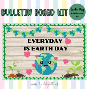 Earth Day Bulletin Board Classroom Display Door Decor Kit - Etsy