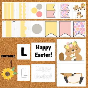 Spring Bulletin Board Door Decor March April Boards Happy Marmot Spring ...
