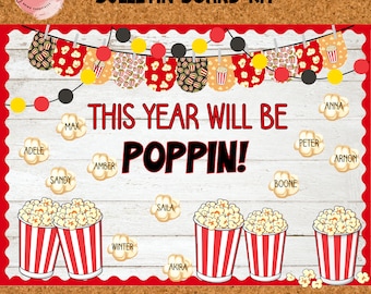 Popcorn/ Movie Theme Back to School Bulletin Board and Door Kit - Etsy