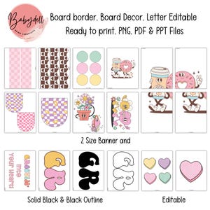 Groovy Valentine's Day Bulletin Board Kit - Retro Classroom Decor for ...