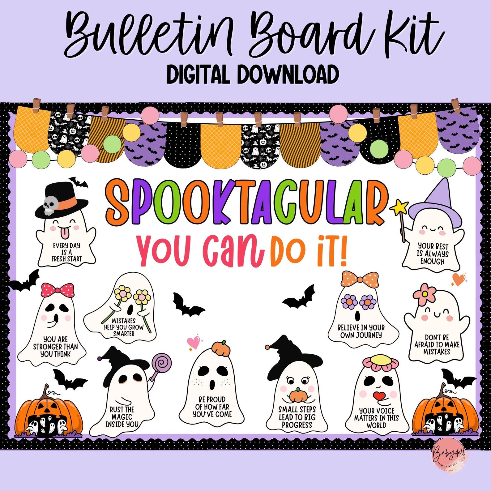 Halloween Growth Mindset Bulletin Board Kit for Classroom - Etsy