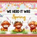 Highland Cow Spring Bulletin Board Kit Reading Bulletin Board Spring ...