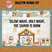 Christmas Nativity Bulletin Board Kit | Christian December Decor ...