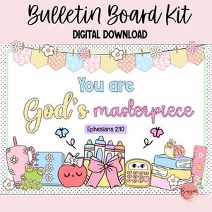 Let Your Light Shine Bulletin Board Kit: Christian Classroom Decor - Etsy