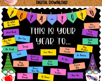 Back to School Bulletin Board Kit Door Decor Beginning of the Year ...