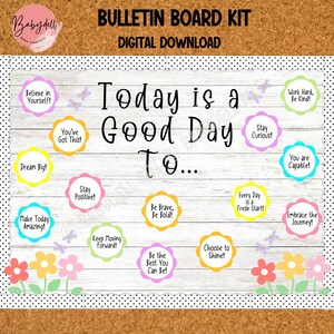 Motivational Classroom Bulletin Board Kit: Positive Decor (digital ...