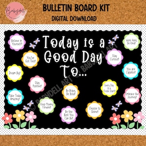 Motivational Classroom Bulletin Board Kit: Positive Decor (digital ...