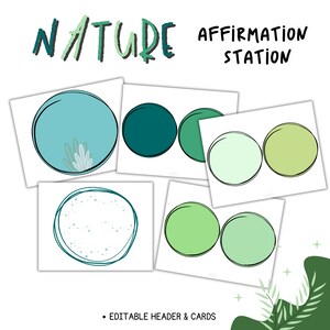 Nature Classroom Affirmation Station: Earth Tone Decor - Etsy