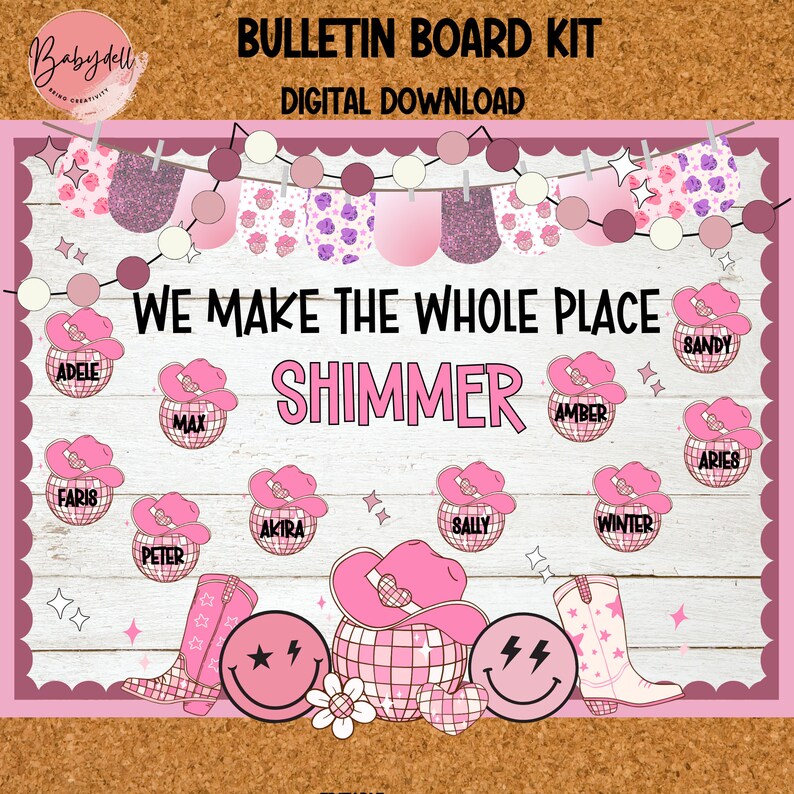 Groovy Disco Welcome Back Bulletin Board Kit: 70s Theme Classroom Decor ...