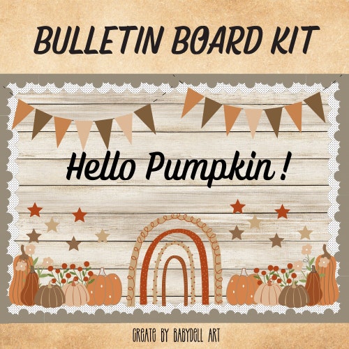 Groovy Halloween Bulletin Board Classroom Door Decor Kit - Etsy