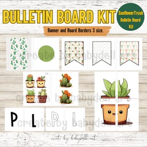 Cactus Theme , Plant Theme Bulletin Board Kit ,spring Kindness ...