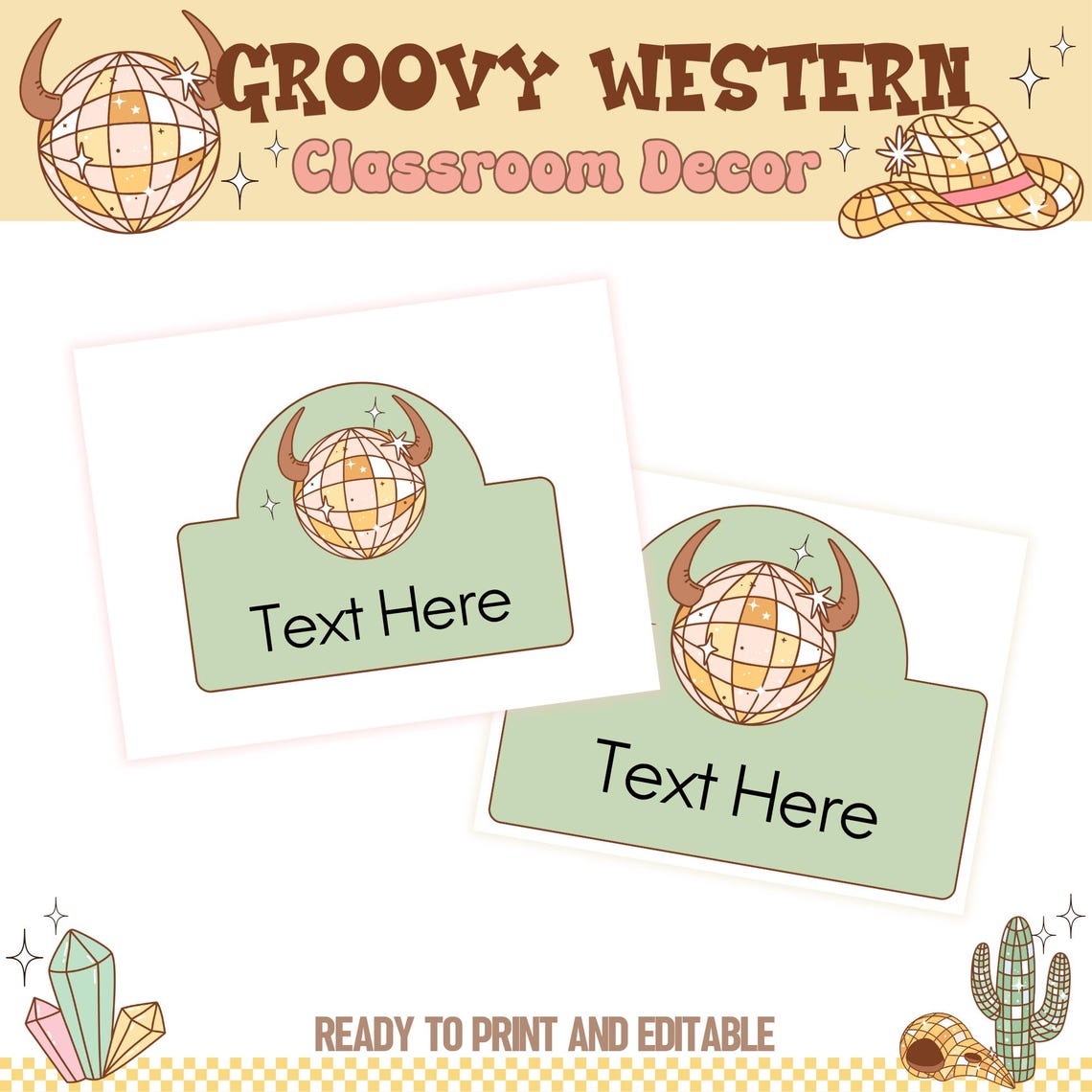 Groovy Western Birthday Bulletin Board Kit: Retro Classroom Decor ...