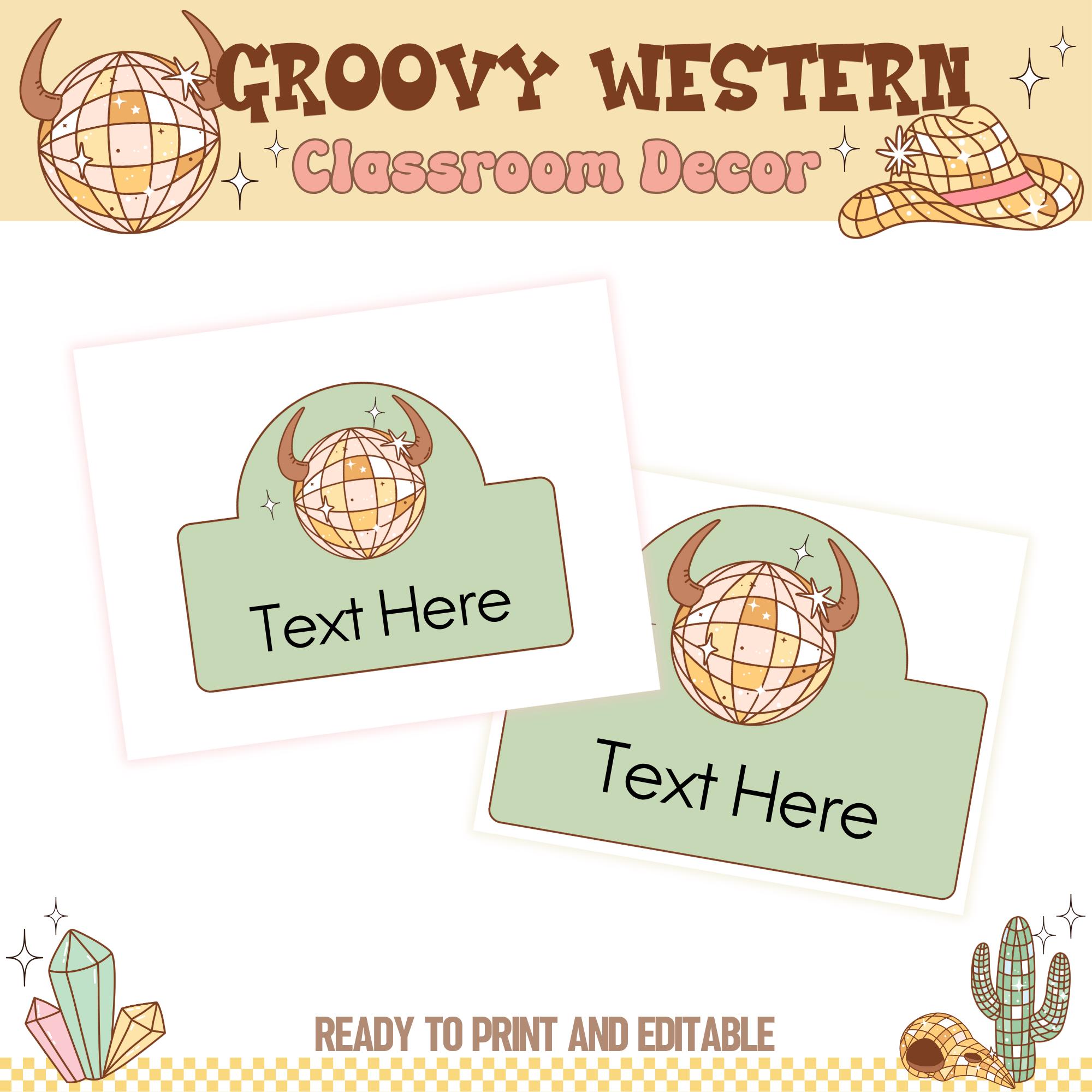 Groovy Western Birthday Bulletin Board Kit: Retro Classroom Decor ...
