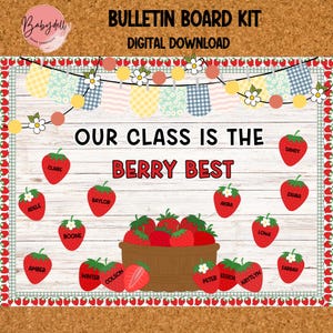 Strawberry Classroom Decor Bulletin Board | Berry Sweet Class Theme ...