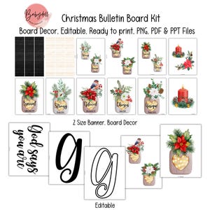 Christmas Bulletin Board Kit: God Says You Are, Winter Christian Decor ...