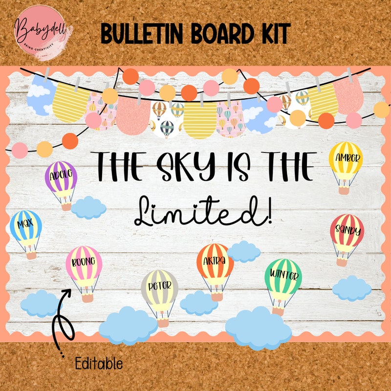 Name Tags Hot Air Balloon - Etsy