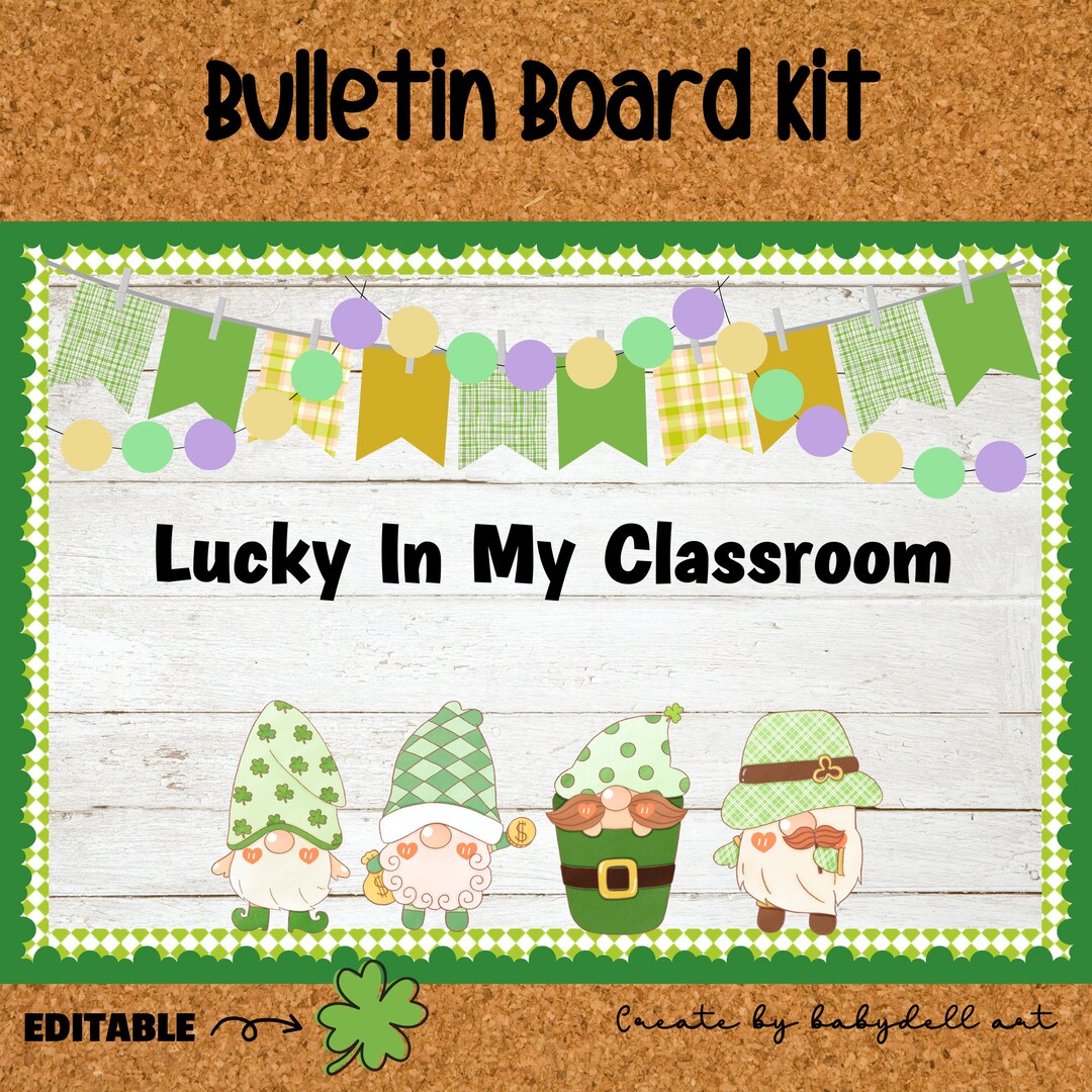 St. Patrick's Day Bulletin Board or Classroom Door Decor, Classroom ...