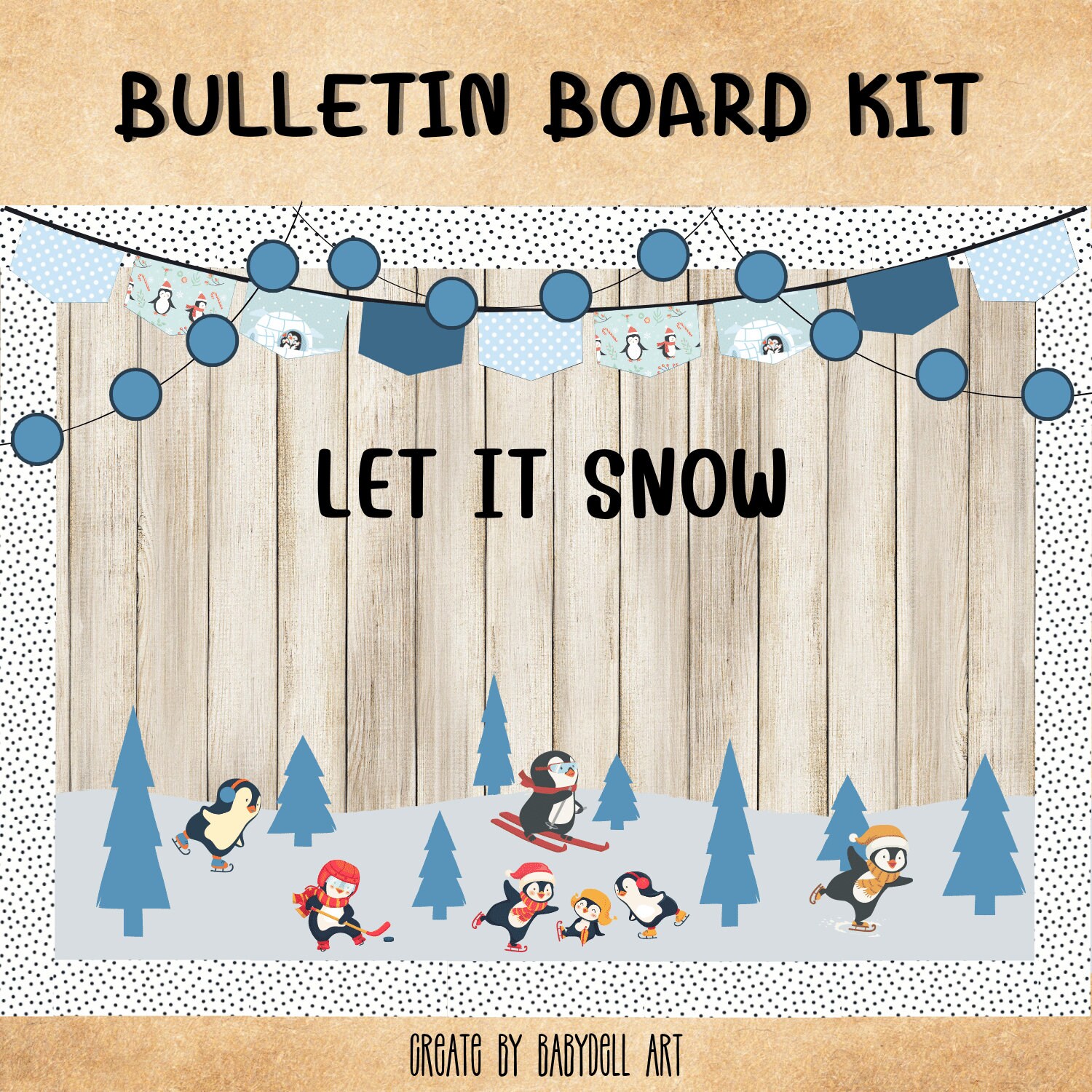 Winter Bulletin Board Kit Christmas Activity : Winter Wonderland - Etsy