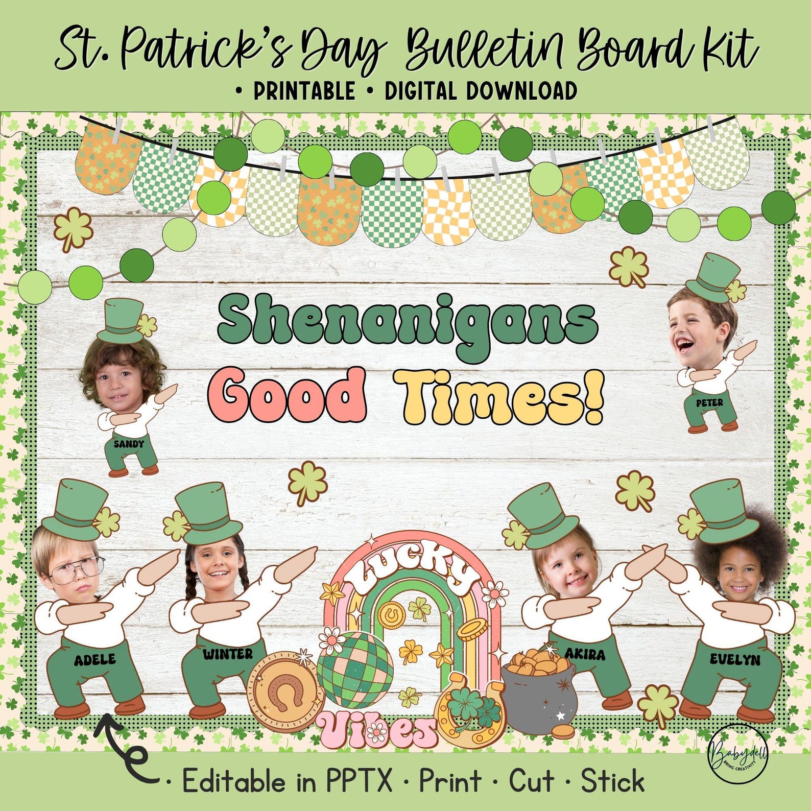St Patricks Day Bulletin Board Kit Let the Shenanigans Begin Student ...