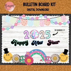 New Year Bulletin Board Kit | 2025 Classroom Decor | January Bulletin ...