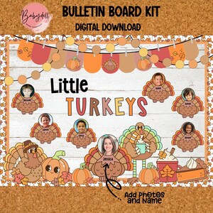 Thanksgiving Bulletin Board | Turkey Bulletin Board Kit | Thankful for ...
