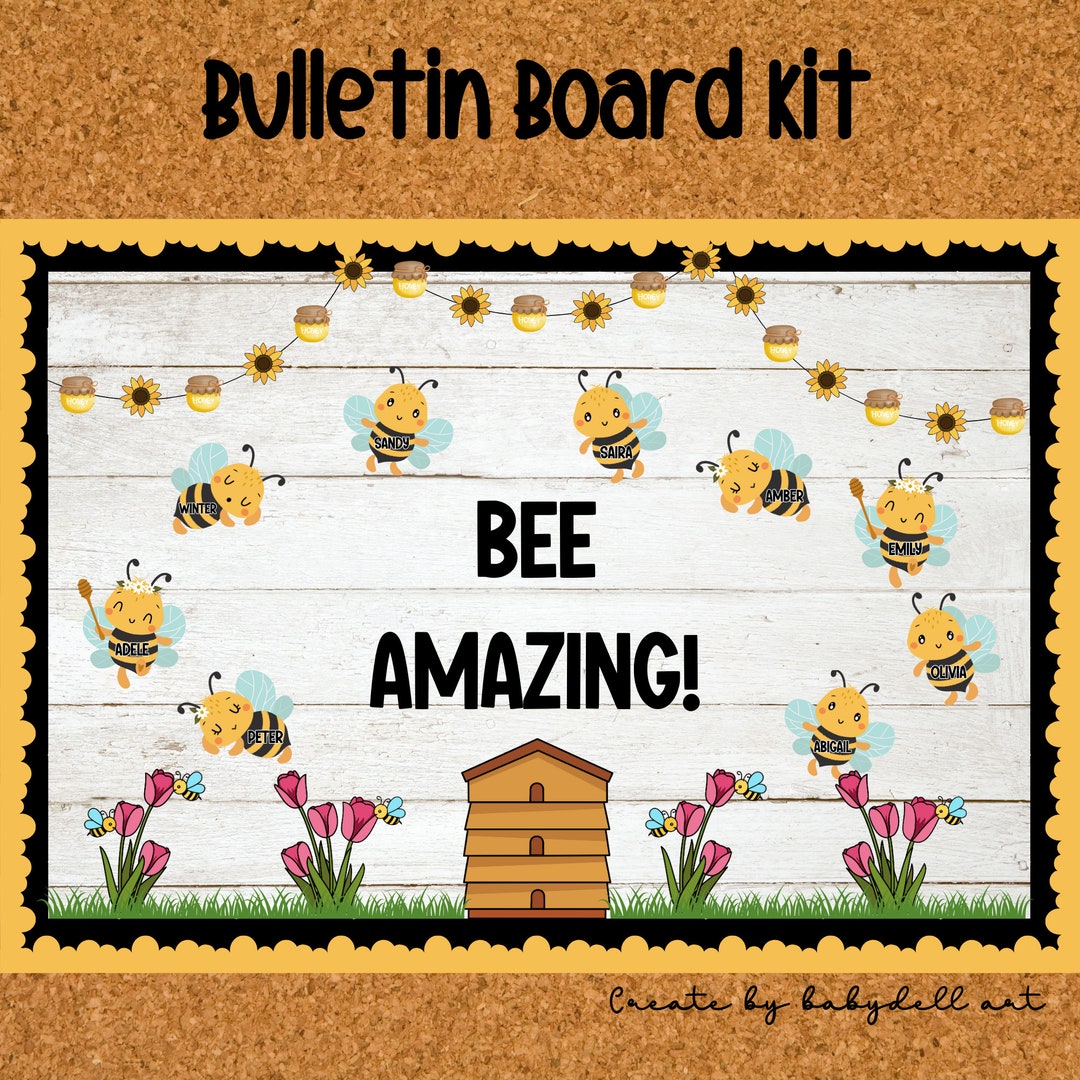 Welcome Spring Bulletin Board Kit | April Classroom Door Decor | Bee ...