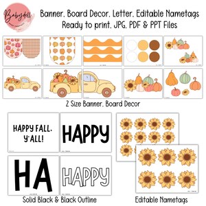 Fall Pumpkin Truck Bulletin Board Kit: Farmhouse Classroom Decor ...