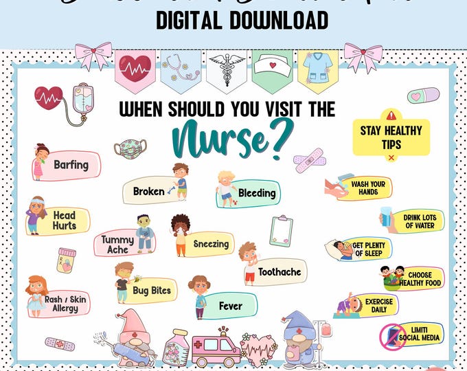 Christmas/december/winter Health Bulletin Board/door Decor Kit for ...