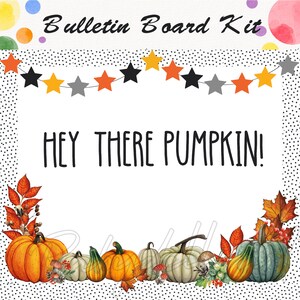 Halloween Pumpkins Bulletin Board Fall Bulletin Board or Classroom Door ...
