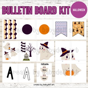Hello Halloween! Haunted House Halloween Bulletin Board - Etsy