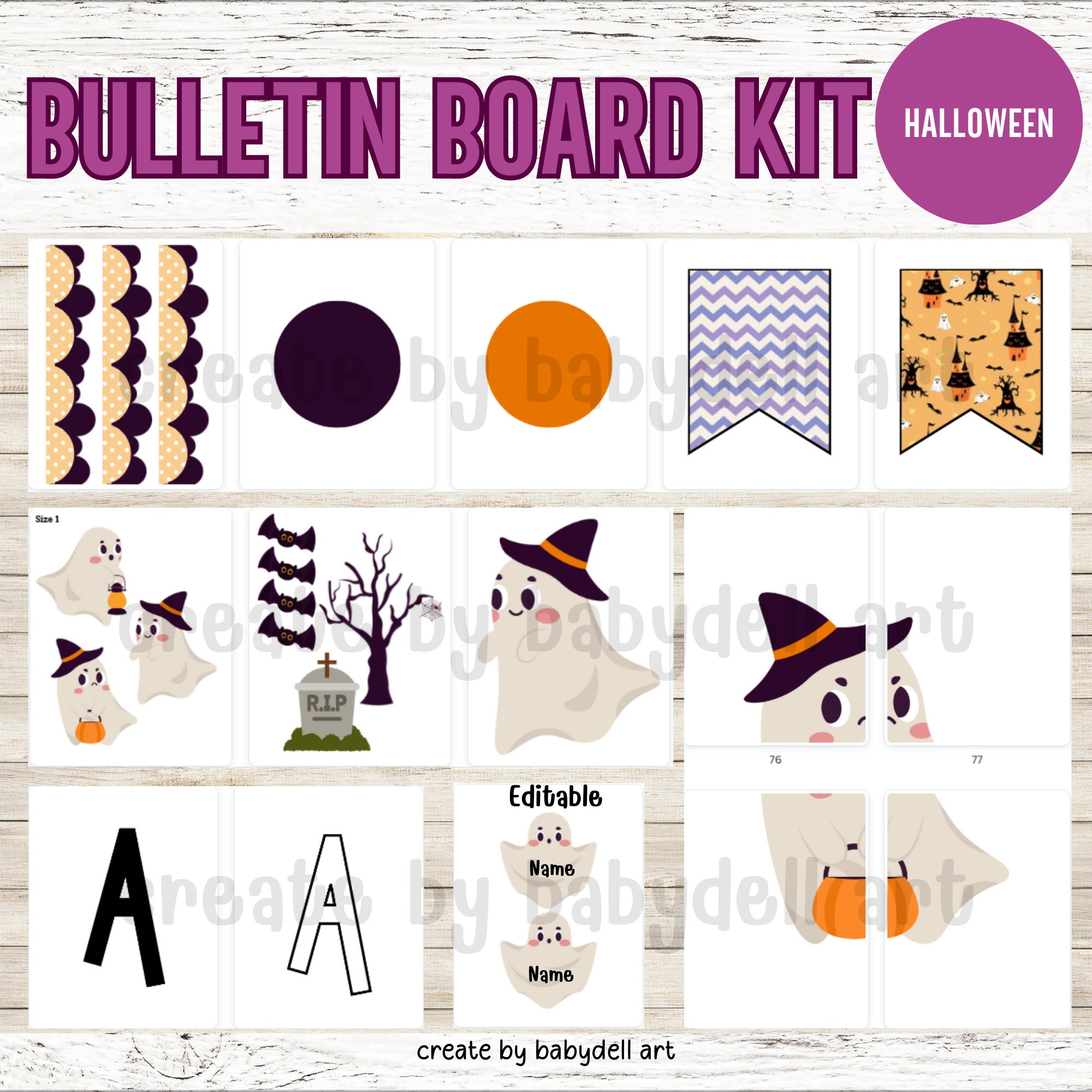 Hello Halloween haunted House Halloween Bulletin Board - Etsy