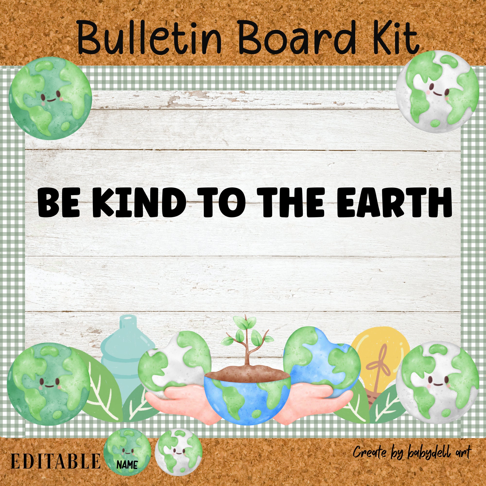 Earth Day Bulletin Board Classroom Display Door Decor Kit. LOVE YOUR ...