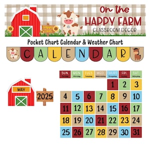 Editable Farm Classroom Decor Bundle | Happy Farm Theme for Prek-2nd ...