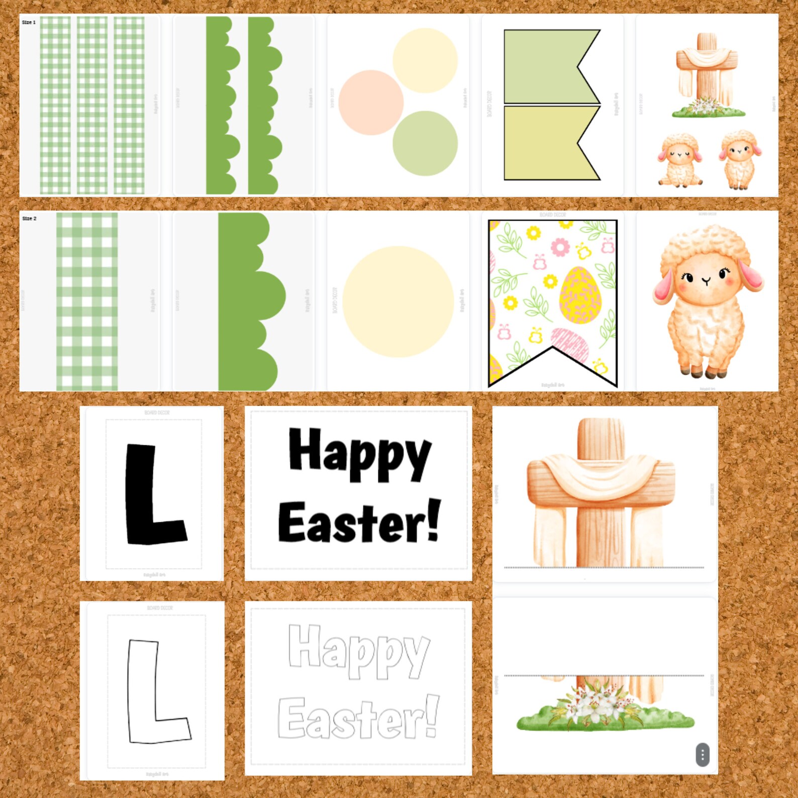 Easter Christian Bulletin Board Kit March-april Bulletin Board Kit ...