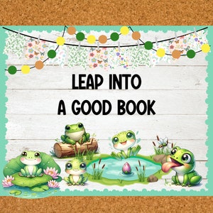 Frog Bulletin Board Kit | Fully Rely on God | Christian Spring Decor ...