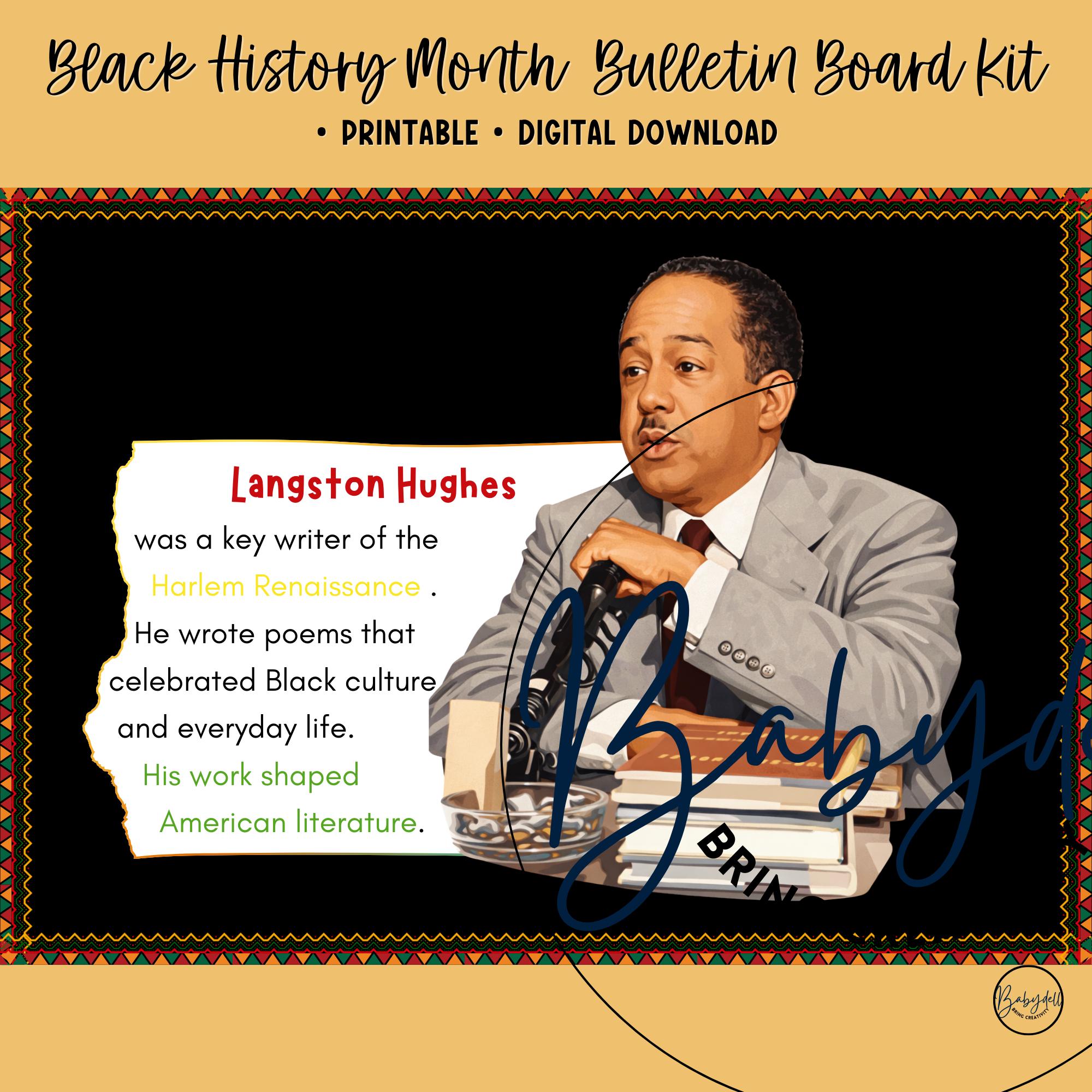 Black History Month Bulletin Board Kit 12 Important Figures Classroom ...