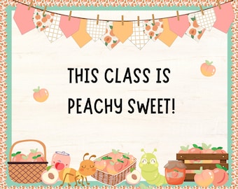 Peachy Sweet Truck Summer Bulletin Board Kit - Etsy